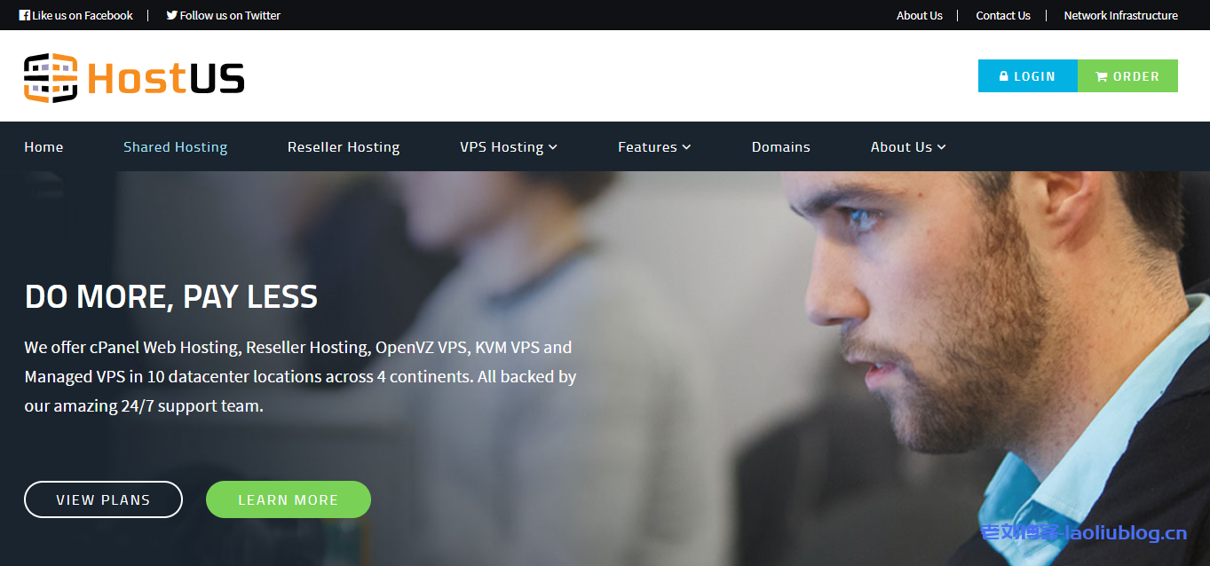 HostUS美国洛杉矶OpenVZ VPS年付16美元起，有洛杉矶、达拉斯、中国香港等8个机房供选择-老刘博客